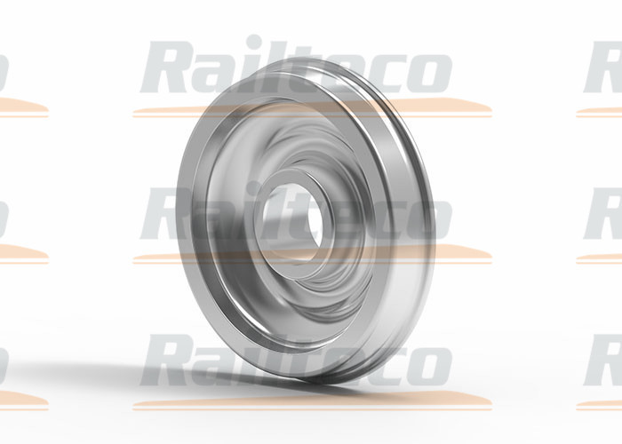 400mm - 1250mm Steel Rail Wheels , Rail Car Wheels Customized Size