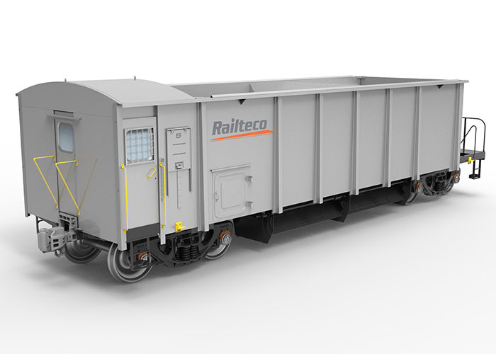 Railway Ballast Hopper Wagon , Open Top Hopper Car 36m3 Custom Axle Load