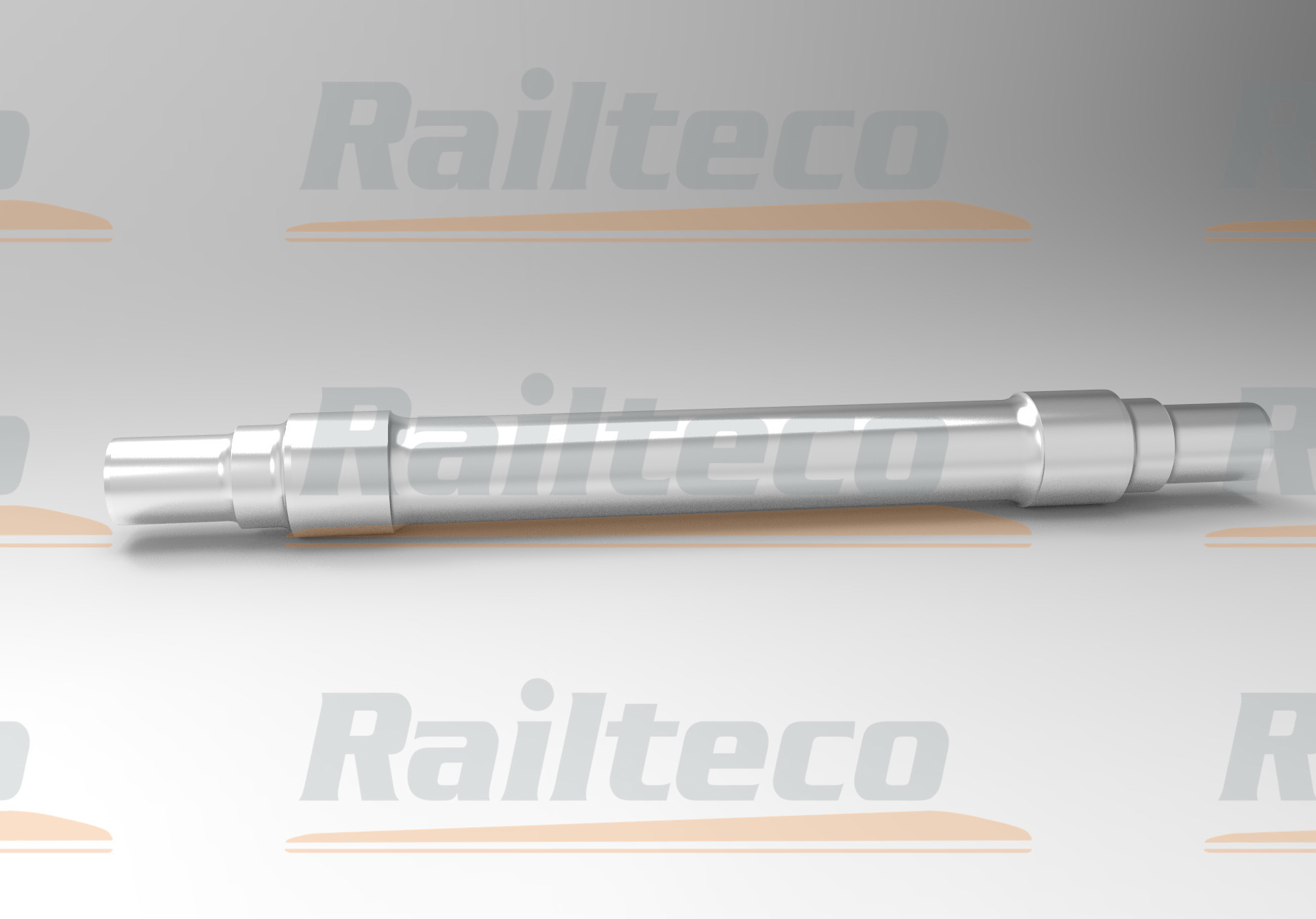 Standard Gauge Railway Axle 2214mm , Type RF2 Bogie Axle AAR / GOST