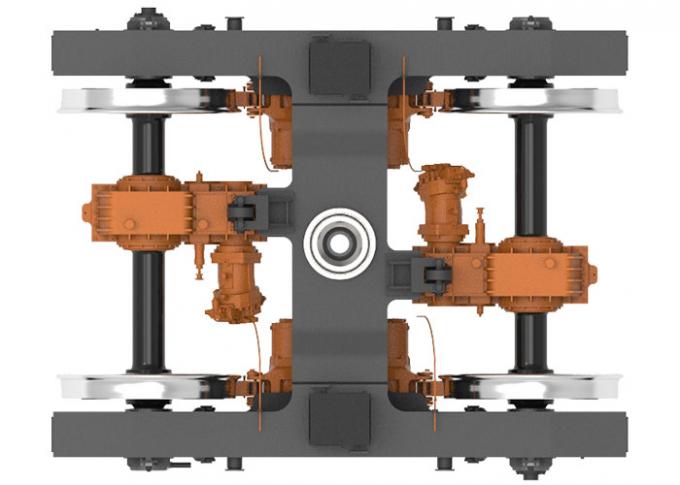 High Load Capacity Railcar Bogie For Rail Engineering / Tunnel Cleaning ...