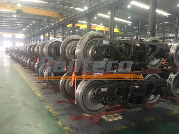 5.2T Tare Weight Railway Bogie , Railroad Train Bogie 1800mm Wheel Base