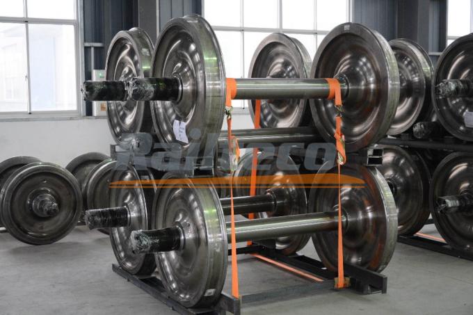 1000mm Railway Wheel Set , Railroad Wagon Wheel Set Meter Gauge