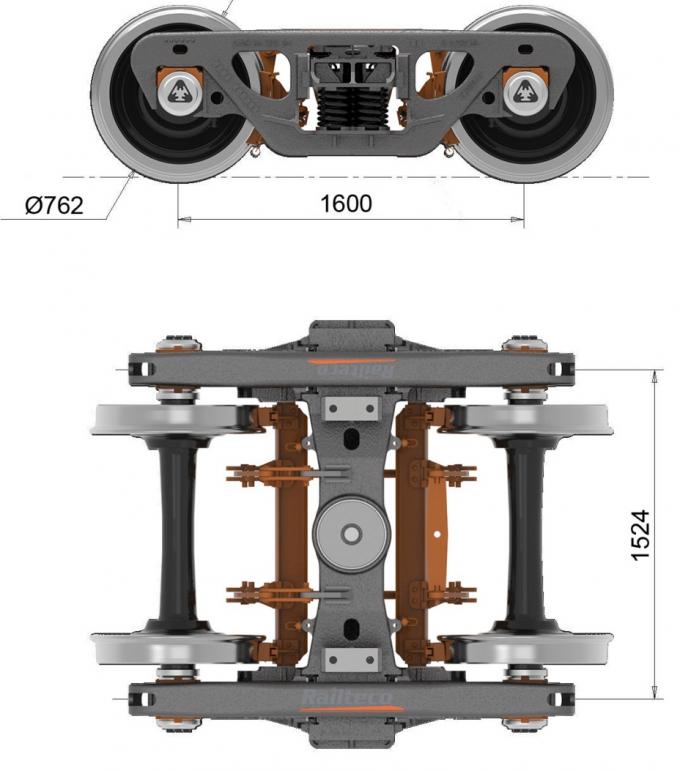 AAR Standard Casting Railroad Wagon Freight Bogie