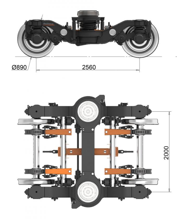 160km/h Passenger Railcar Bogie EN UIC Standard