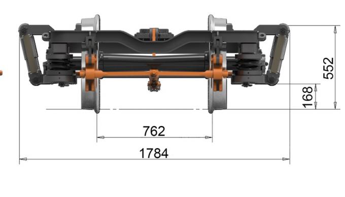 AAR Standard 762m Gauge Passenger Train Bogie